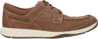 Clarks Homme, Chaussures, Brun, Taille: 42 EU Baskets mocassin en cuir marron