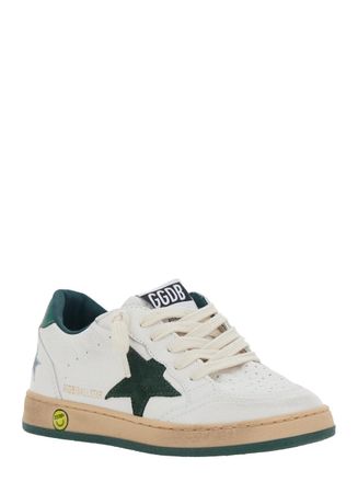 Golden Goose Boys Kids Sneakers Ballstar White Leather Goat Trainers