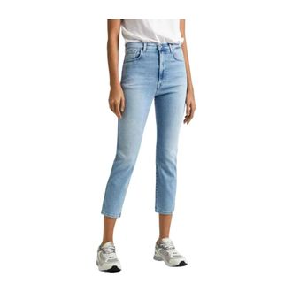 Pepe Jeans London Moderne Slim Fit High Waist Jeans - - Jeans - Damen - Blau - W27