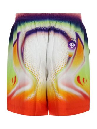 Casablanca Silk Bermuda Shorts - Multicolor