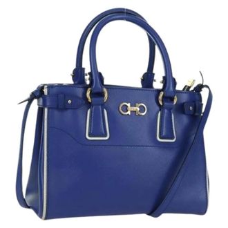 Ferragamo Sac &agrave; main Pre-owned - Femme - Pre-owned - Bleu - Taille: ONE Size