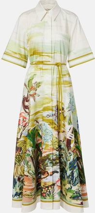 Alemais Al&eacute;mais Robe chemise Jungle Boogie en coton