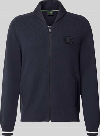 HUGO BOSS Regular Fit Strickjacke aus Viskose-Mix Modell KN_UNION FZ