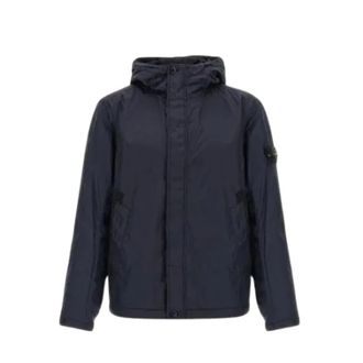 Stone Island Short Parka - - Jackets - Herren - Blau - L