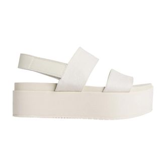 Calvin Klein Jeans Beige Flache Sandalen f&uuml;r Frauen - - Shoes - Damen - Beige - 41 EU