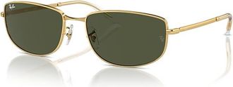 Ray-Ban Rb3732 Sonnenbrillen Arista Gold Fassung Grün Glas 56-18