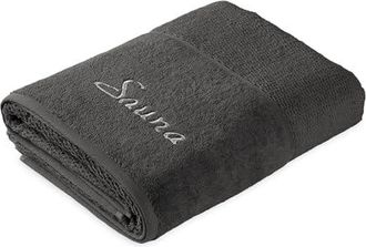 FROTTANA frottana Pearl Saunatuch 80 x 200 cm aus 100% Baumwolle, graphite