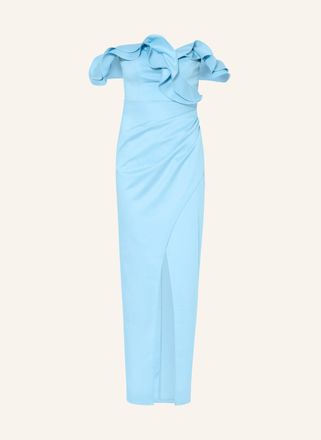 Lipsy Abendkleid Mit Volants blau