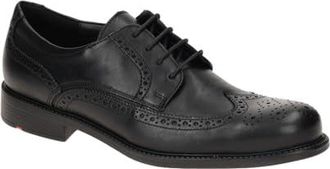 Lloyd Chaussures à lacets Tampico pour homme en cuir lisse noir, Noir, 40.5 EU