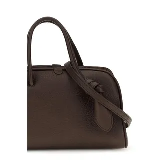 Jacquemus Grained Calf Leather Top Handle Bag - Brown