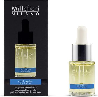 Millefiori Natural wasserl&ouml;sliches Duft&ouml;l 15 ml Cold Water, Glas, Wei&szlig;, 5.5 x 11.8 x 5.3 cm, 7010-7FICW