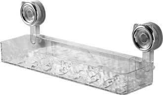 Generico Vacuum Shower Suction Cup Stage - Abnehmbarer Sauggriff für Bad Dusche mit Saugnapf | Wandmontiertes Aufbewahrungsregal | Duschregal-Organizer