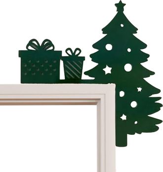 Generic Dekoration f&uuml;r T&uuml;rrahmen, Weihnachtsdekoration f&uuml;r T&uuml;ren, Weihnachtsdekoration aus Holz f&uuml;r die Wand, Weihnachtsdekoration f&uuml;r den Innenbereich, niedl