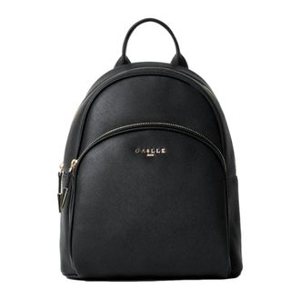 Ga&euml;lle Paris Schwarzer Saffiano-Logo-Rucksack - - Bags - Damen - Schwarzk - ONE SIZE