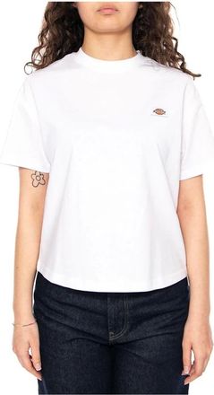 Dickies Femme, Tops, Blanc, Taille: 36 FR Oakport Boxy SS Tee