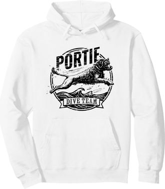 Creativemotions Portugiesischer Wasserhund - Tauchteam Pullover Hoodie