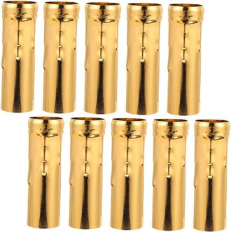 Valiclud 10 St&uuml;ck Kronleuchter Kerzenh&uuml;lsen Lampenfassung Licht Ersatzteile Kerzenfassungsh&uuml;lsen Kandelaber Sockelabdeckungen H&auml;ngelampen Sockelabdeckungen Kro