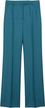 Max Mara Femme, Pantalons, Bleu, Taille: 40 FR Pantalon en laine, soie et mohair