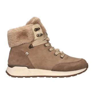 Rieker Warm Gef&uuml;tterte Leder Schn&uuml;rstiefel - - Shoes - Damen - Beige - 40 EU