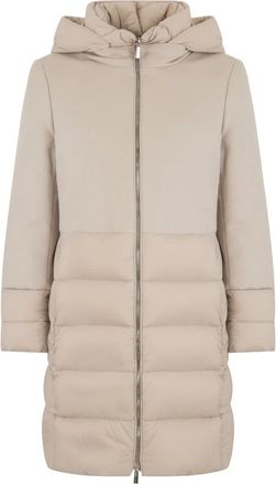 Moorer Calista Long Padded Jacket - Femme - Manteaux - Beige - Taille: 36 FR