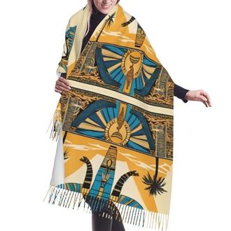 Generic Scarab&eacute;e &Eacute;gyptien Femme Scarf Longue Ch&acirc;le Mode Etole Pour Cadeau Mariage Automne Hiver
