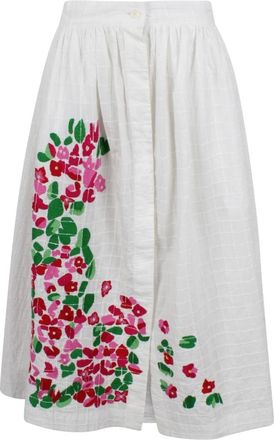 Mii Femme, Jupes, Blanc, Taille: 38 FR Mona Midi Skirt