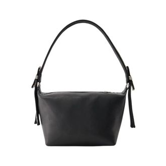 Kara Schwarze Leder Doppelbogen Tasche - - Bags - Damen - Schwarzk - ONE SIZE