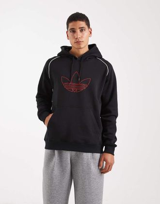 adidas Originals SST - Kapuzenpullover in Schwarz