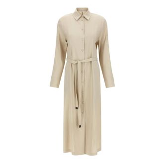 Max Mara Long MxpNordica Kleid - - Dresses - Damen - Beige - 2XS