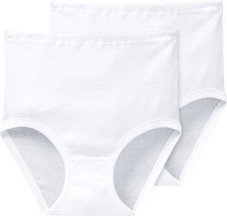 Schiesser Taillenslip SCHIESSER Original Classics, Damen, Gr. 38, wei&szlig; (100, wei&szlig;), Feinripp, Obermaterial: 100% Baumwolle, unifarben, k&ouml;rpernah, Unterhosen Tai