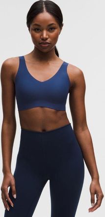 lululemon Brassi&egrave;re Glow Up Maintien l&eacute;ger, bonnets B/C pour Femmes - Bleu - Taille 2XS