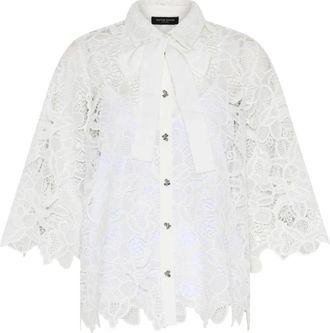 Bruuns Bazaar Femme, Blouses et Chemises, Blanc, Taille: 36 FR Chemise GeonomaBBFay