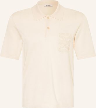 Sandro Sandro Strick-Poloshirt beige