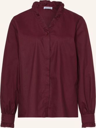 More & More More & More Bluse Mit R&uuml;schen rot