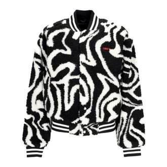 Obey Sherpa Varsity Jacke Schwarz Multi - - Jackets - Damen - Schwarzk - S