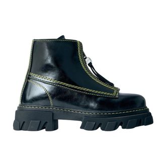 Ganni Cleated Boots - - Shoes - Damen - Schwarzk - 37 EU