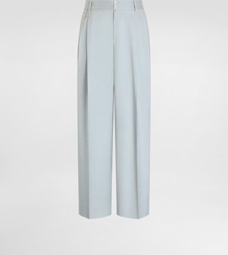 Dolce & Gabbana Shantung Viscose Trousers - Mann Hosen Und Shorts Hellblau 56