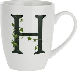 La Porcellana Bianca la Porcellana Becher Buchstabe H, Wei&szlig;