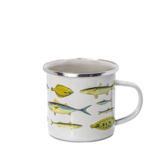 Sass & Belle Emaille-Tasse im Vintage-Stil