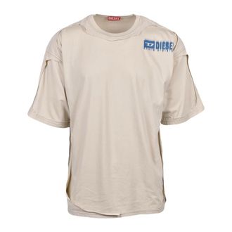 Diesel Diesel T-Shirt - - Tops - Herren - Beige - XL