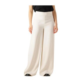 Twinset Elegante Wei&szlig;e Hose - - Trousers - Damen - Beige - 2XS