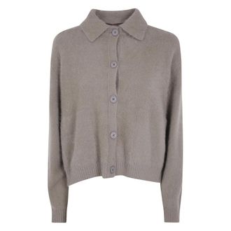 C.T. Plage Ct26103 Cardigan &agrave; col polo - Femme - Pulls - Beige - Taille: 36 FR