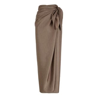 Cortana Gloria- Wickelrock malve rauch- - - Skirts - Damen - Braun - M