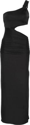 Fisico Femme, Robes, Noir, Taille: 42 FR Robe Maxi Asym&eacute;trique