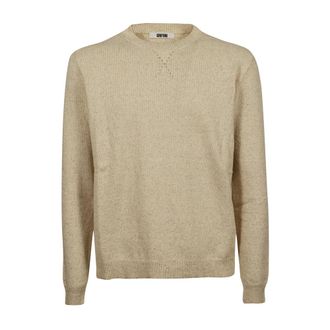 Mauro Grifoni Wei&szlig;es Rundhals-T-Shirt - - Knitwear - Herren - Braun - XL