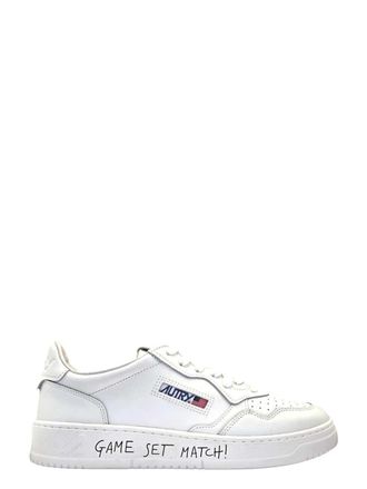 Autry M&eacute;daill&eacute; Bas Homme Ml08 Match/Cuir Total/Blanc