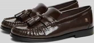 Tommy Hilfiger Loafer aus echtem Leder mit Tasseln