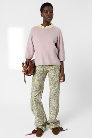 Gerard Darel Pull &agrave; col rond en cachemire - LIVIAH - Rose clair