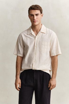 GANT Herren Kariertes Hemd (XXXL) CREAMED Wei&szlig;