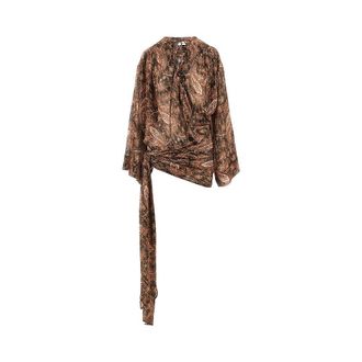 Andamane Paisley georgette Indira mini dress Woman 40